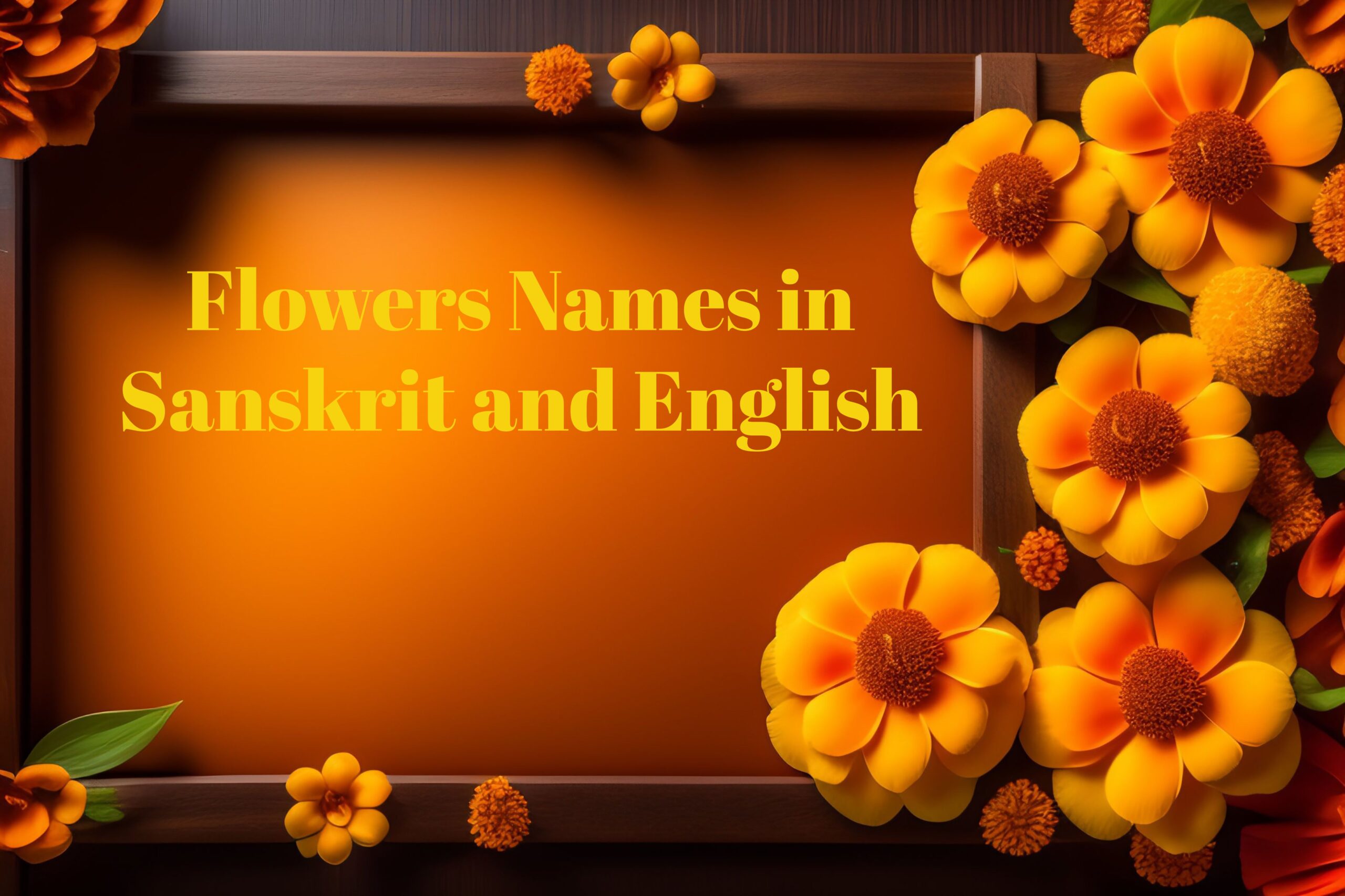 List Of 50 Flowers Names In Sanskrit And English